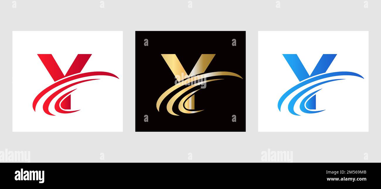 Letter Y Logo Design Template. Monogram Y Letter Logotype Symbol Stock ...