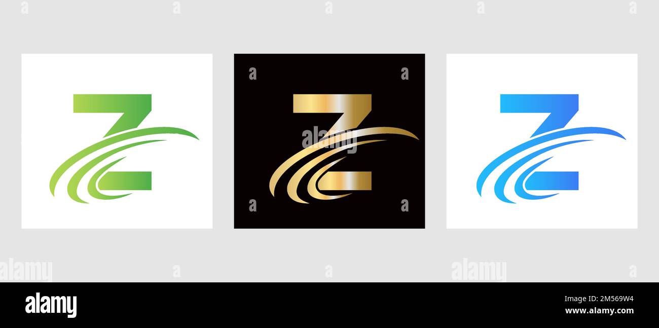 Letter Z Logo Design Template. Monogram Z Letter Logotype Symbol Stock ...