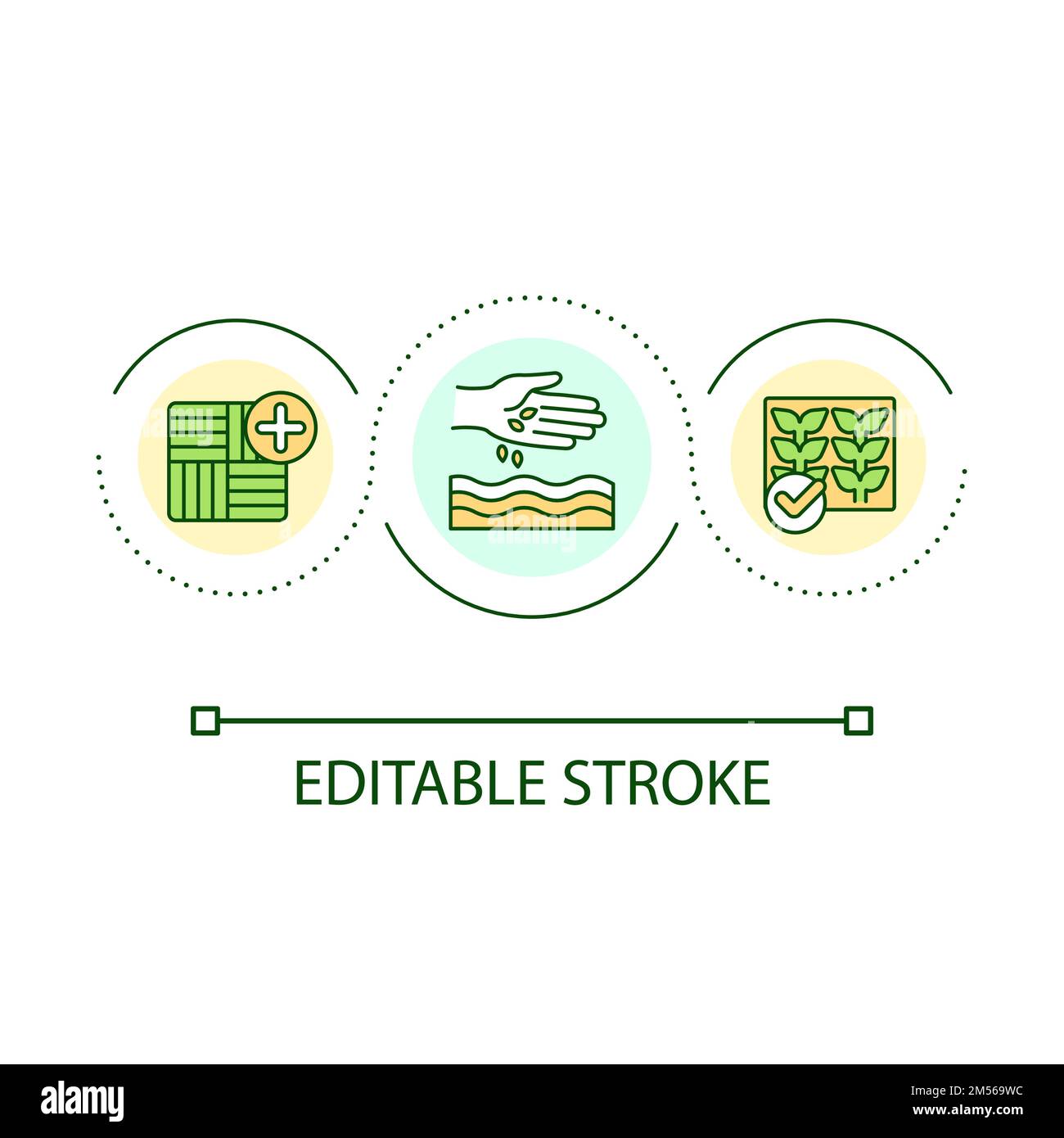 To sow seeds Stock Vector Images - Alamy