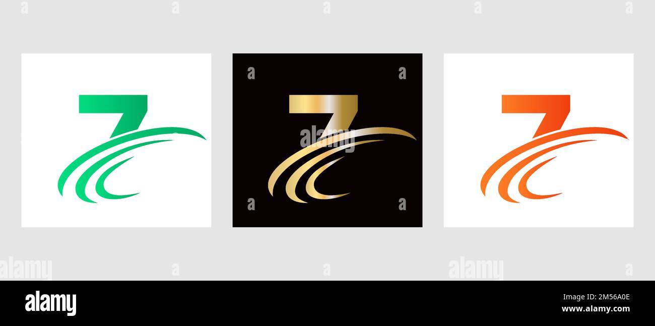 Letter 7 Logo Design Template. Monogram 7 Letter Logotype Symbol Stock ...