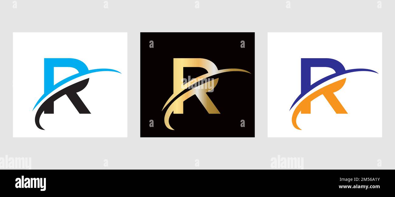Monogram R Letter Logotype Symbol. Letter R Logo Design Template Stock ...
