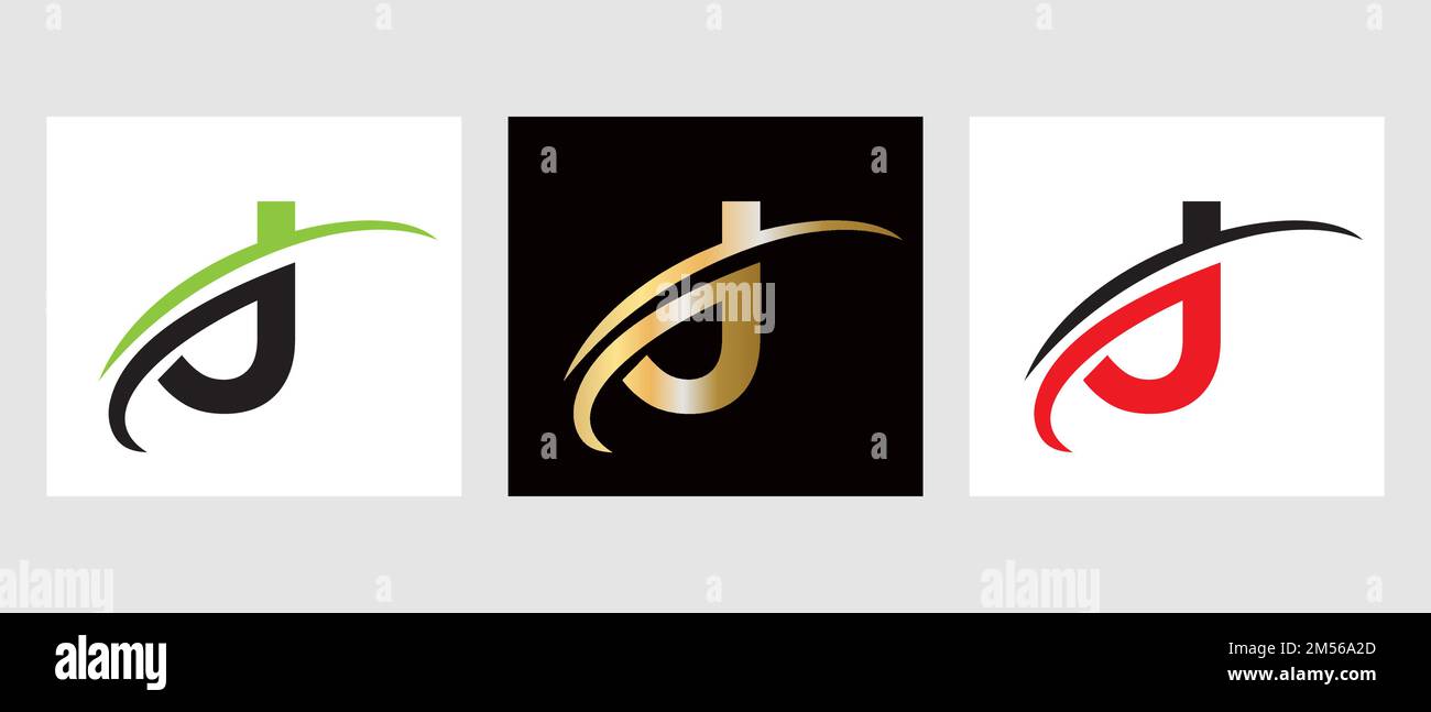 Monogram J Letter Logotype Symbol. Letter J Logo Design Template Stock ...