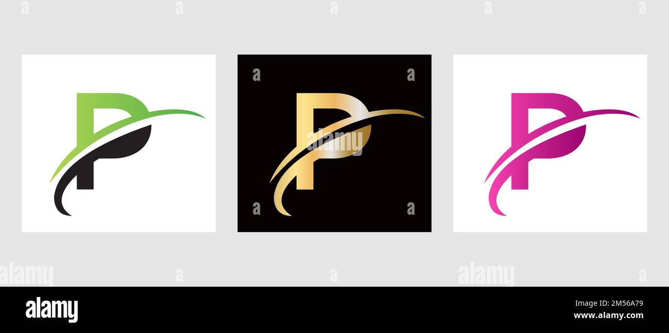 Monogram P Letter Logotype Symbol. Letter P Logo Design Template Stock ...