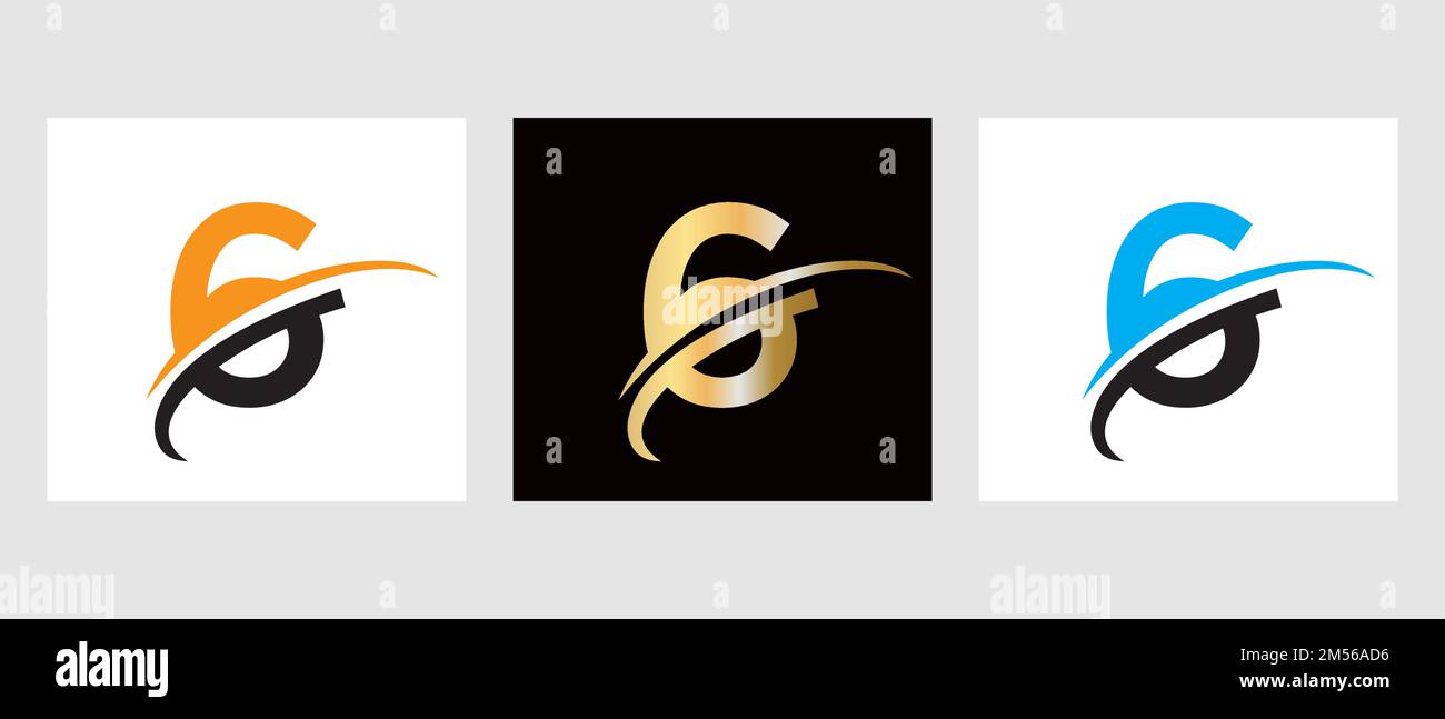 Monogram 6 Letter Logotype Symbol. Letter 6 Logo Design Template Stock ...