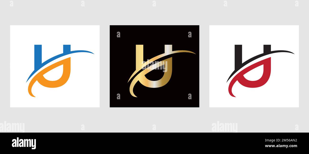 Monogram U Letter Logotype Symbol. Letter U Logo Design Template Stock ...