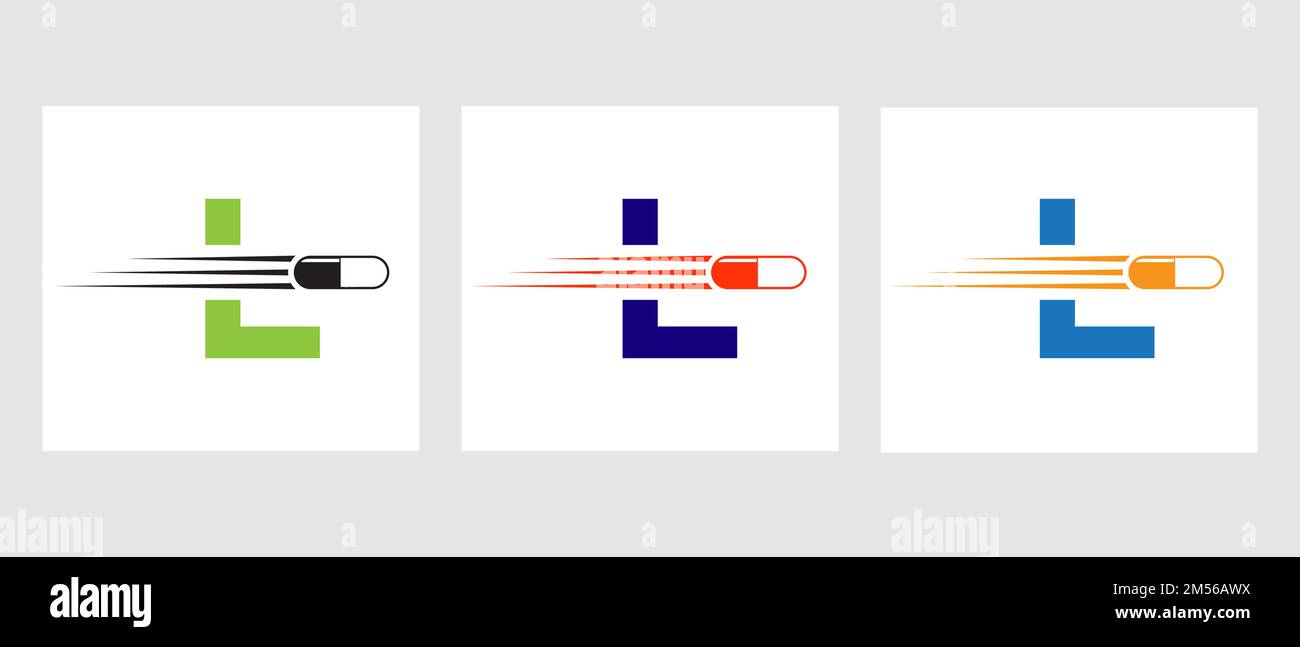 Letter L Medicine Logo. Medical Logotype Concept With Medicine Piles ...
