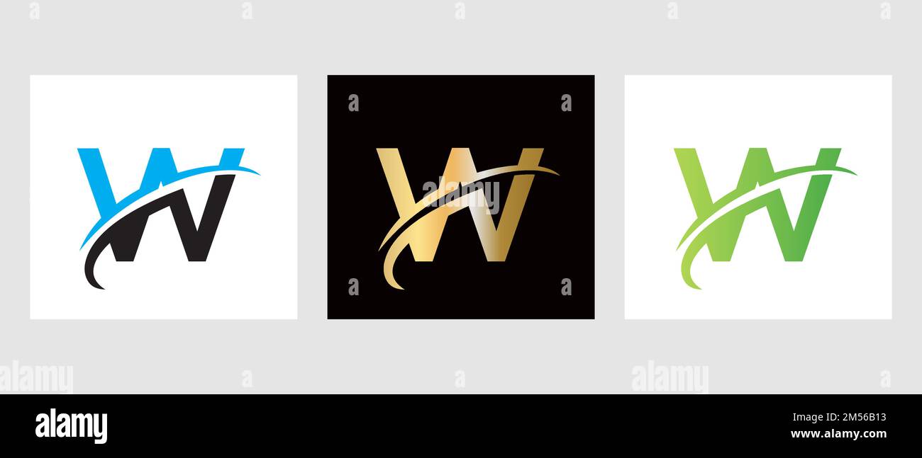 Monogram W Letter Logotype Symbol. Letter W Logo Design Template Stock ...
