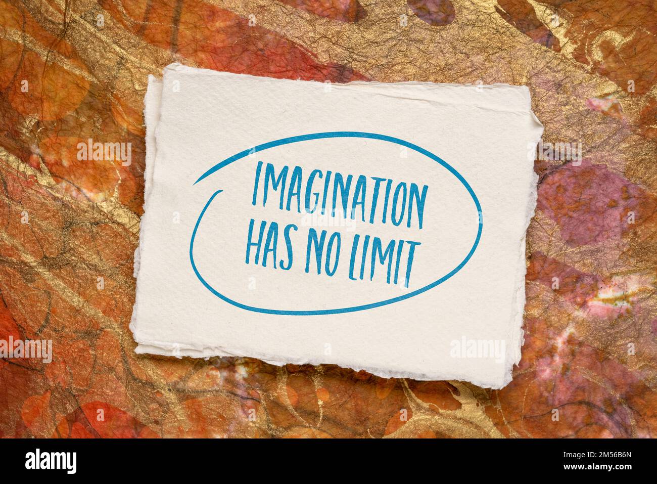 imagination has no limit - inspirational note on an art paper, personal ...