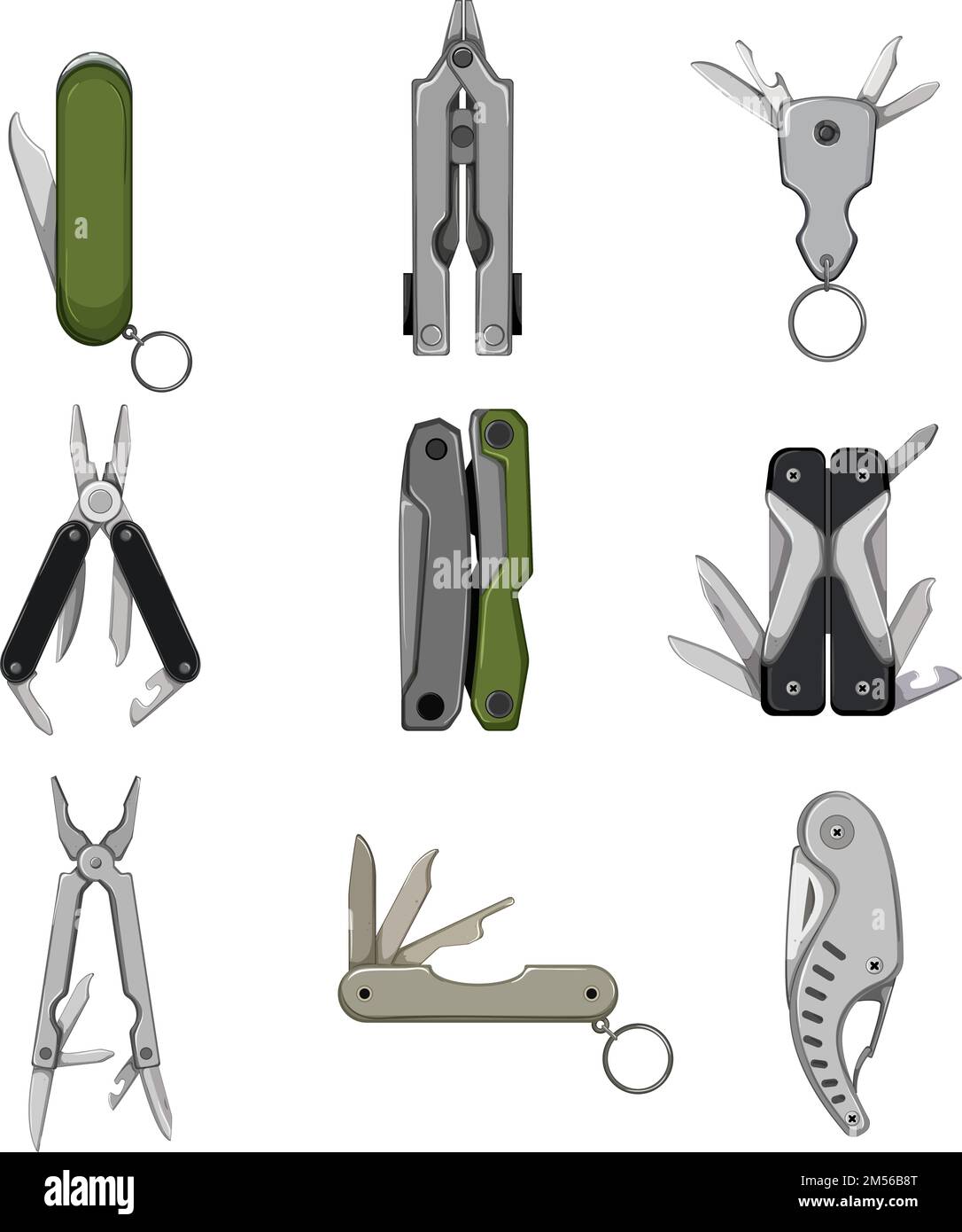 knife tool set cartoon vector illustration Stock Vector Image & Art - Alamy