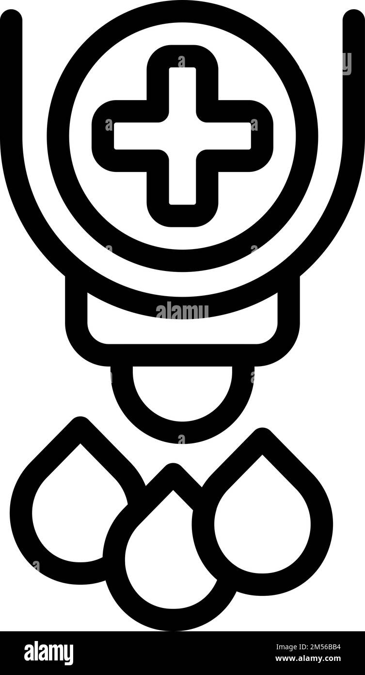 Medical gel icon outline vector. Clean disinfect. Spray alcohol Stock ...