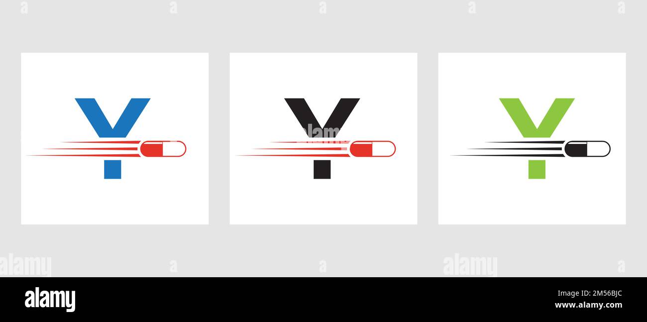 Letter Y Medicine Logo. Medical Logotype Concept With Medicine Piles ...