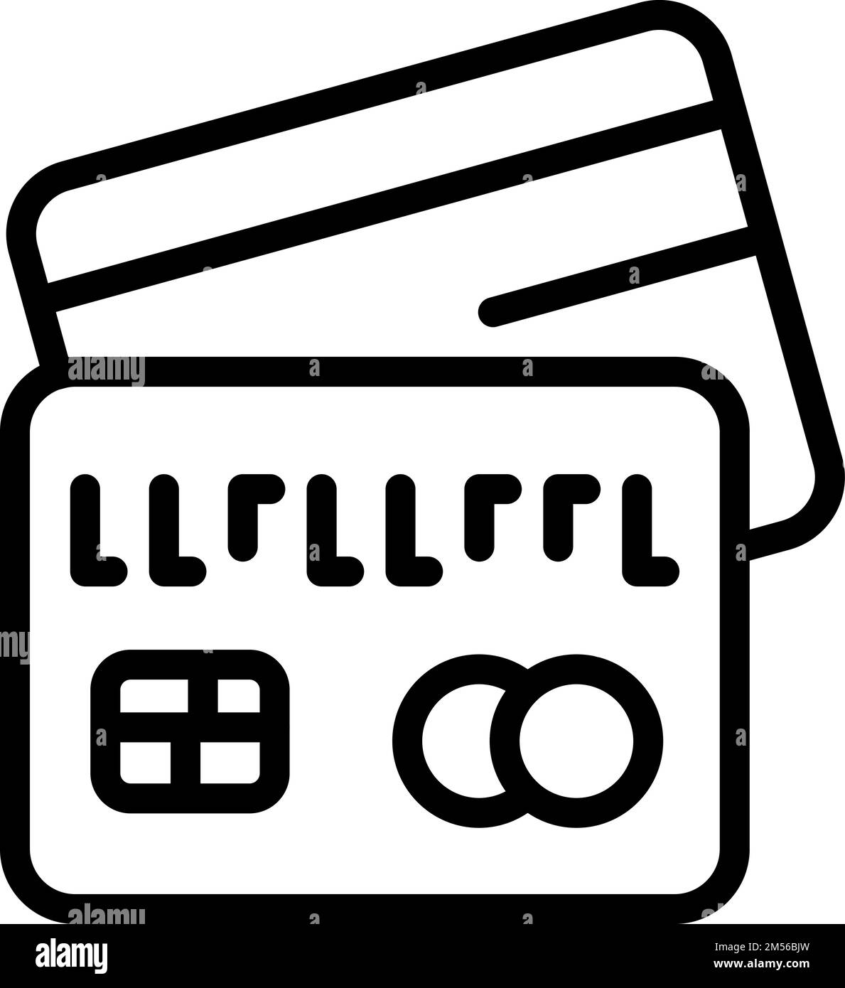 Credit card icon outline vector. Finance economy. Modern income Stock ...
