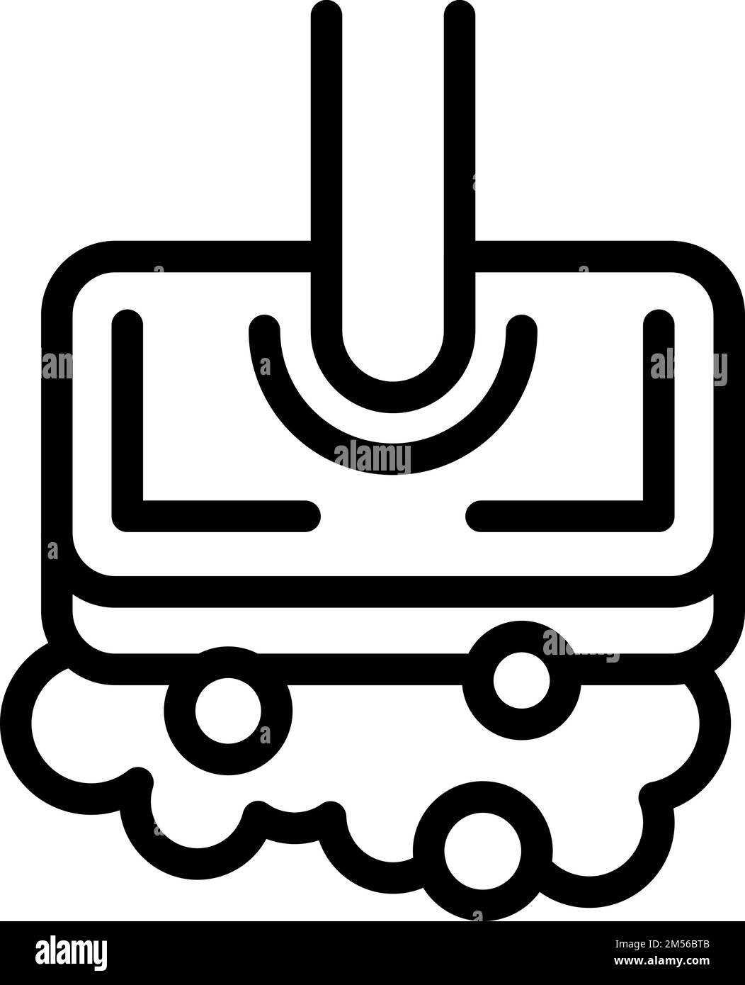 Wash mop icon outline vector. Clean disinfect. Spray liquid Stock ...