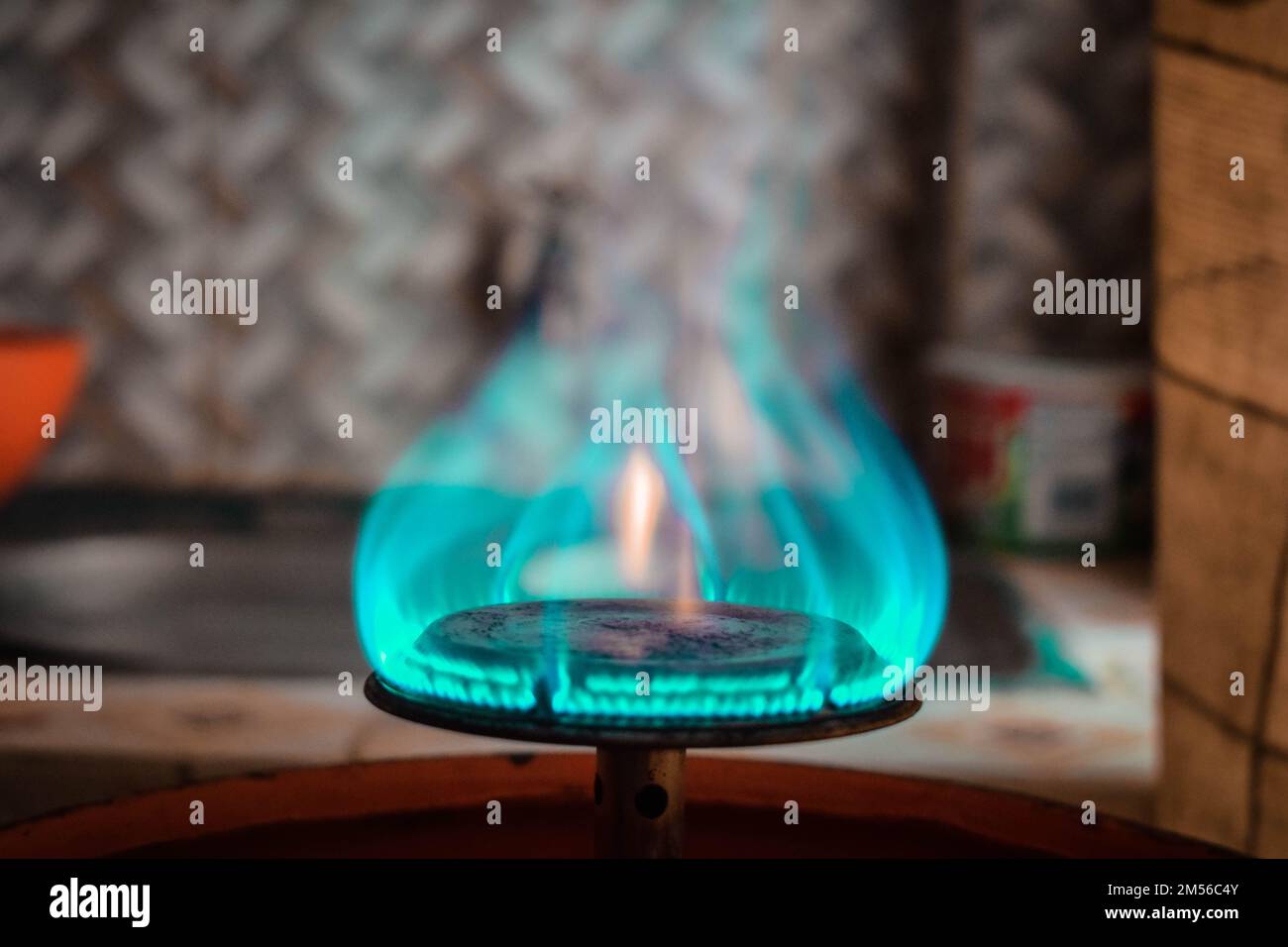 A beautiful closeup of a natural gas Stock Photo - Alamy