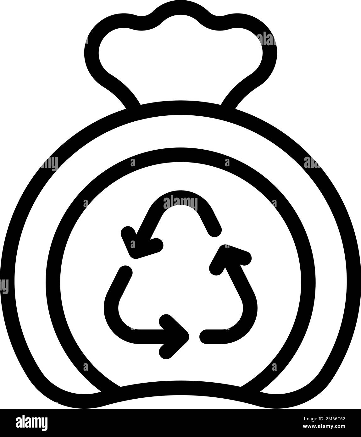 Clean recycle bag icon outline vector. Spray hand. Wash care Stock ...