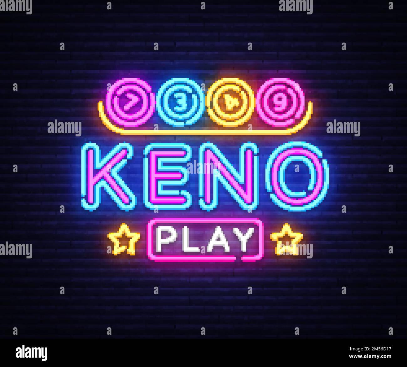 Bingo typography banner template hi-res stock photography and images ...