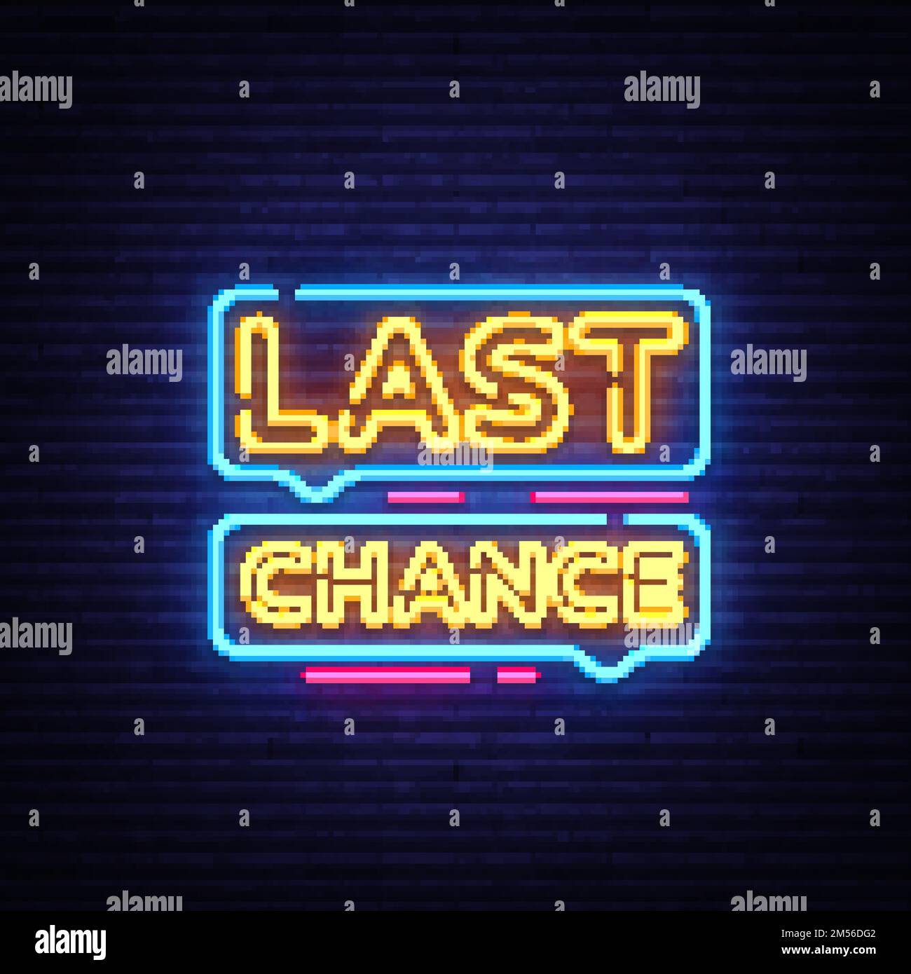 Last Chance Neon Text Vector. Last Chance neon sign, design template ...