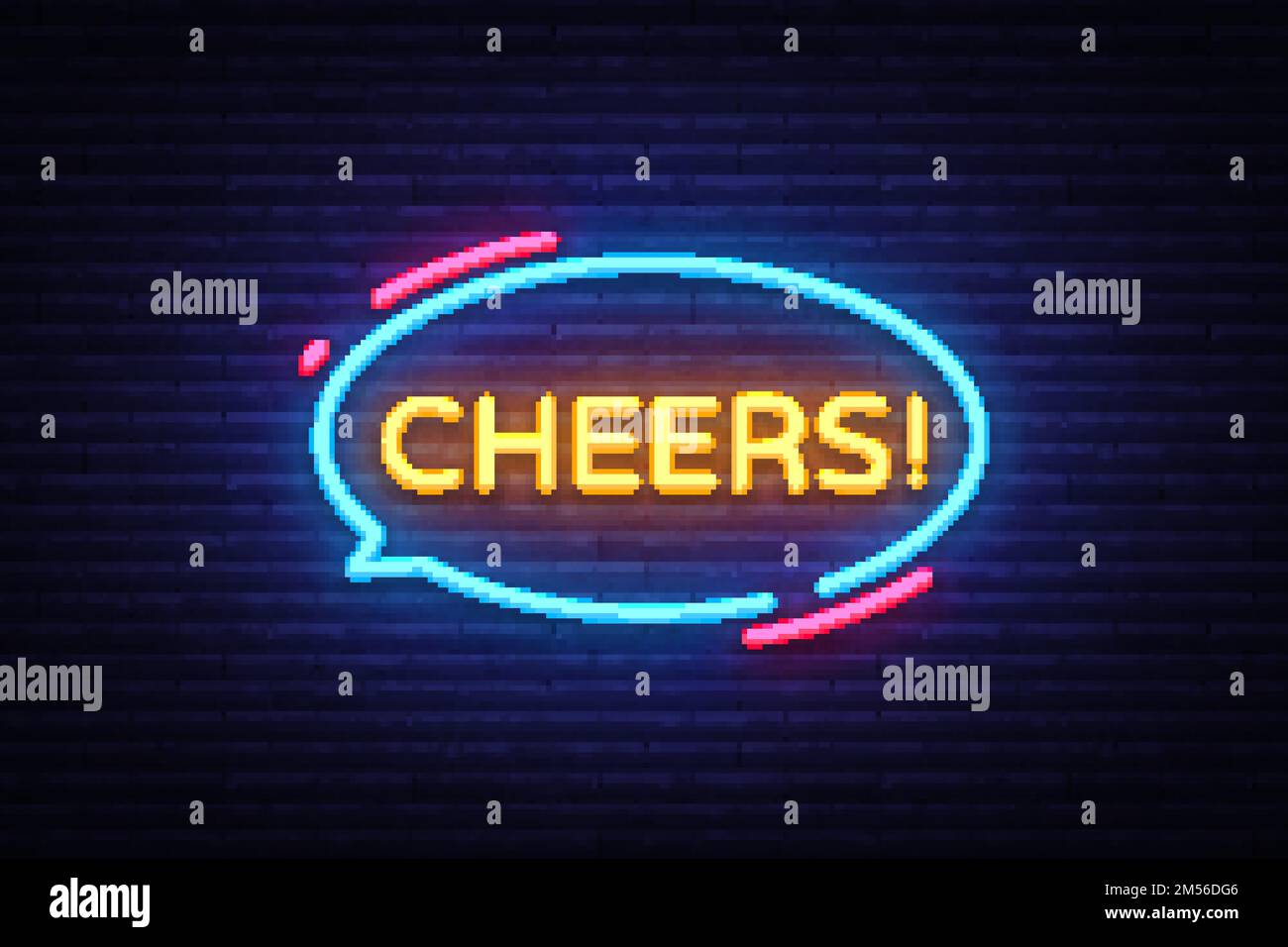 Cheers Neon Text Vector. Cheers neon sign, design template, modern ...