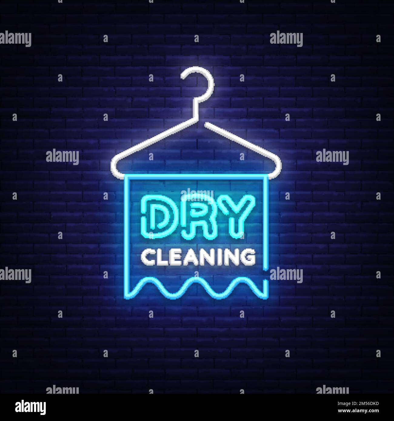 Dry Cleaning neon sign vector. Dry Cleaning Design template neon sign ...