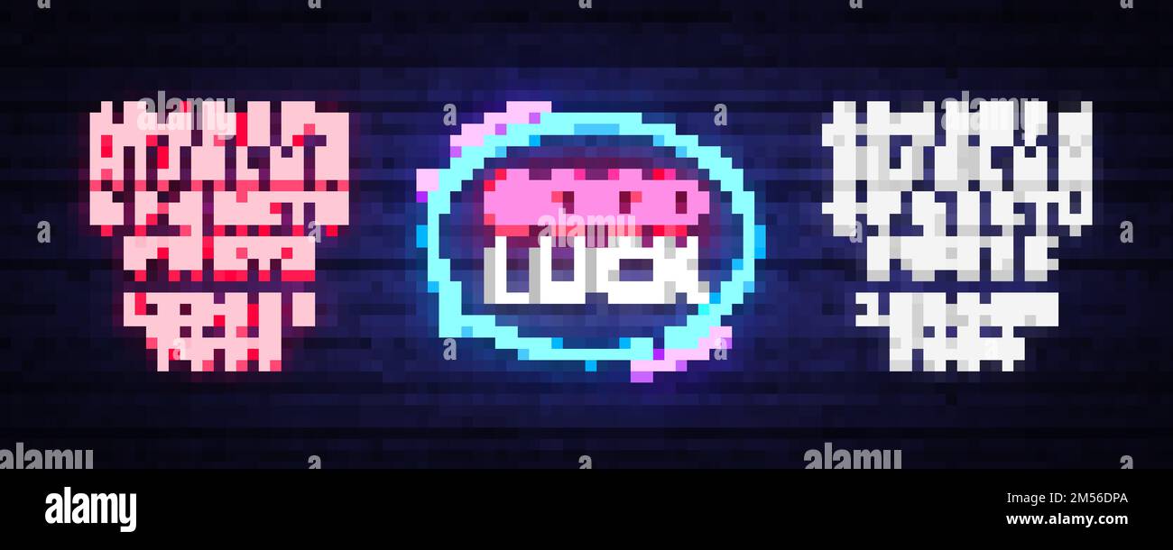 Good Luck Neon Text Vector. Good Luck neon sign, design template ...