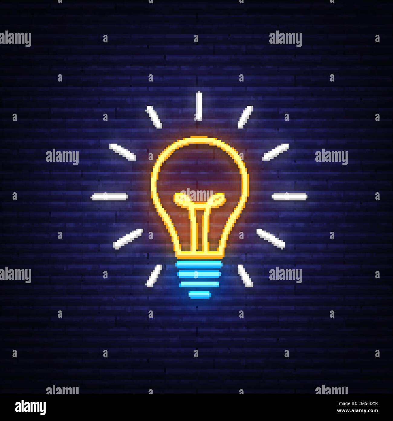 Light Bulb neon sign vector. Light Bulb Design template neon icon ...