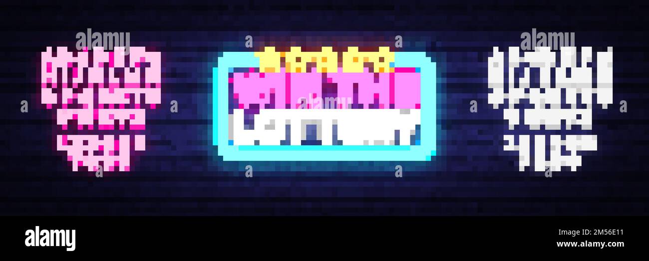 Win the Lottery neon text vector design template. Lotto symbols neon ...