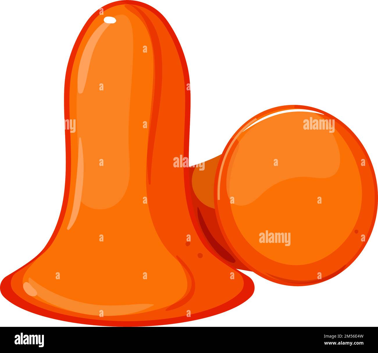 silence earplugs noise cartoon vector illustration Stock Vector Image ...