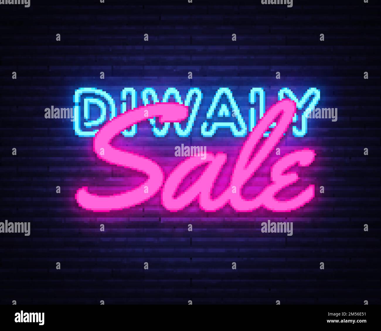 Diwali Festival Sale neon sign vector. Diwali Hindu Sale Design ...