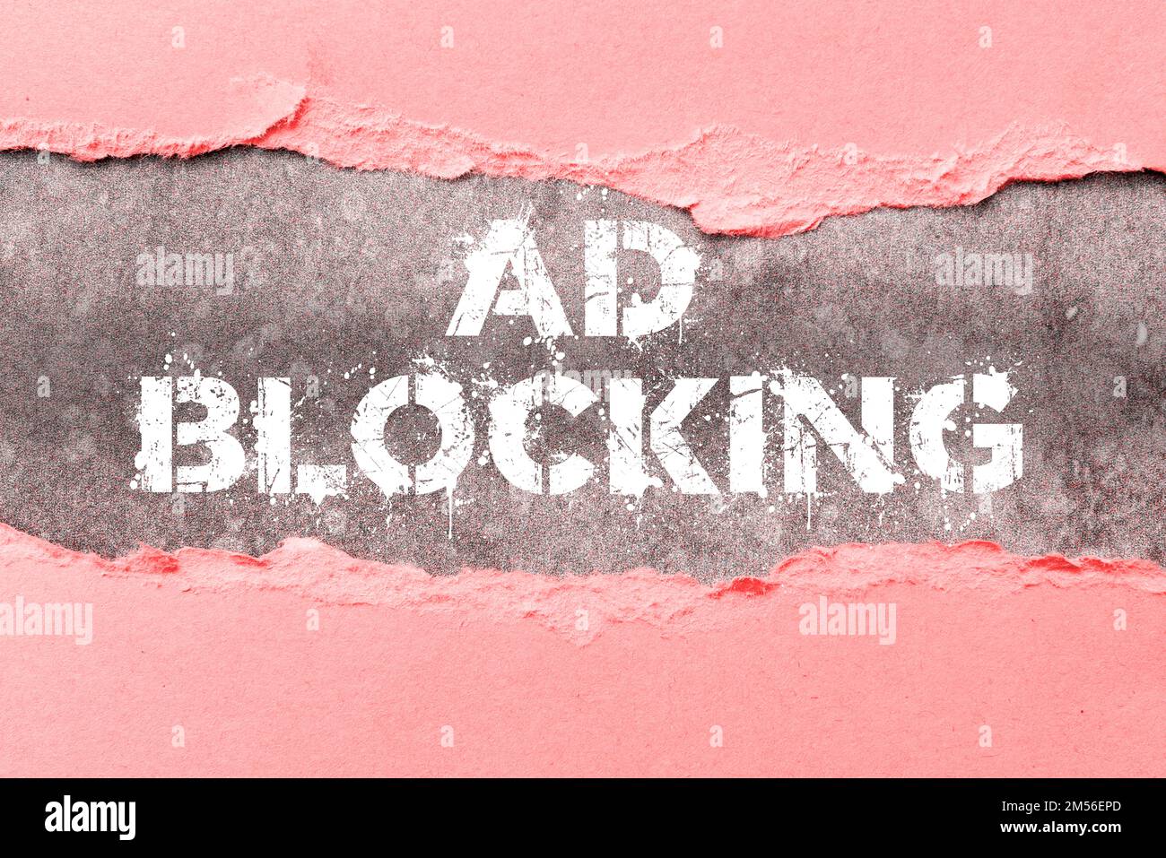 Text showing inspiration Ad Blocking. Business overview program that ...