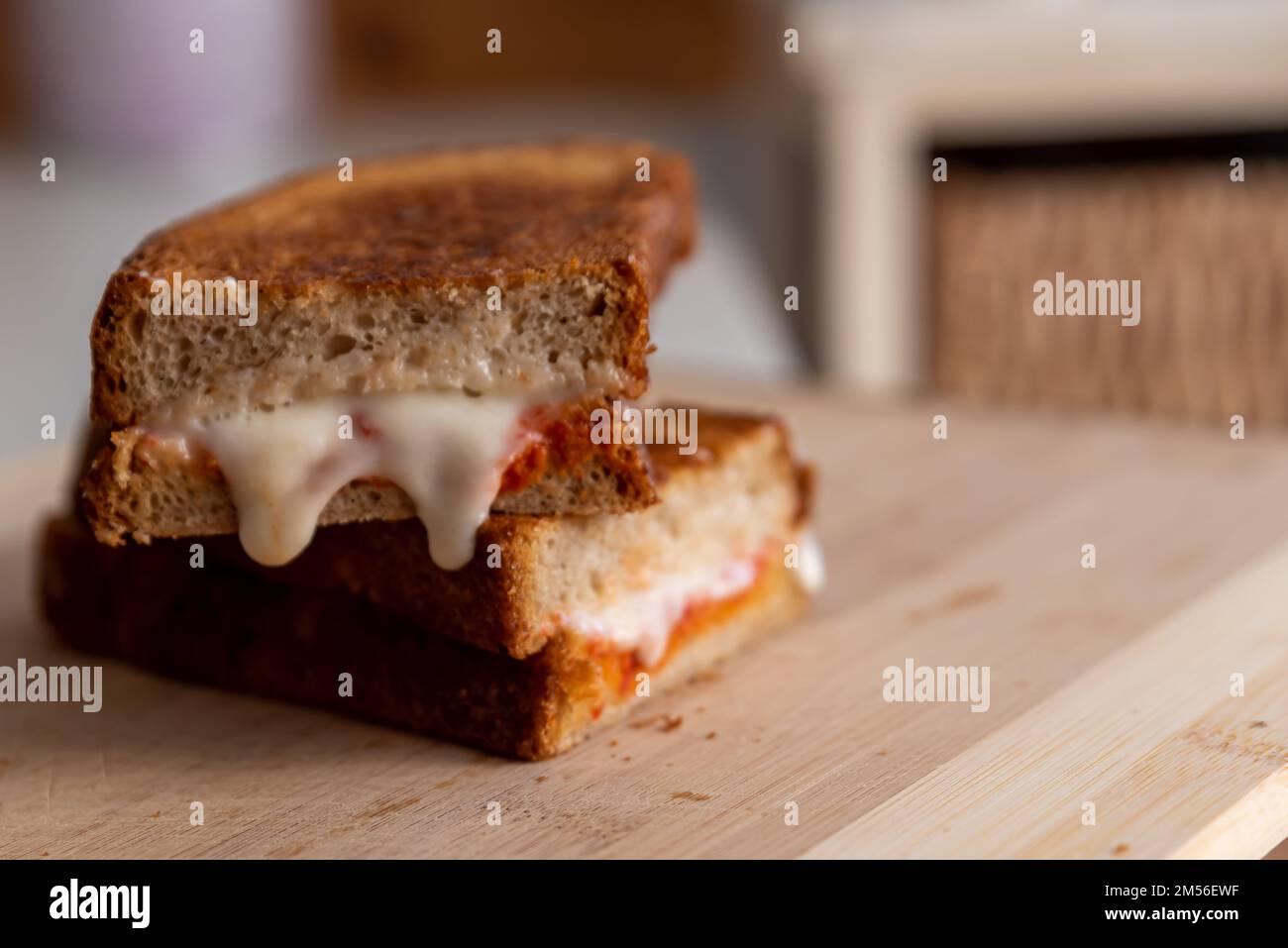 homemade cheese toast , Melted cheese toast with home made healthy ...