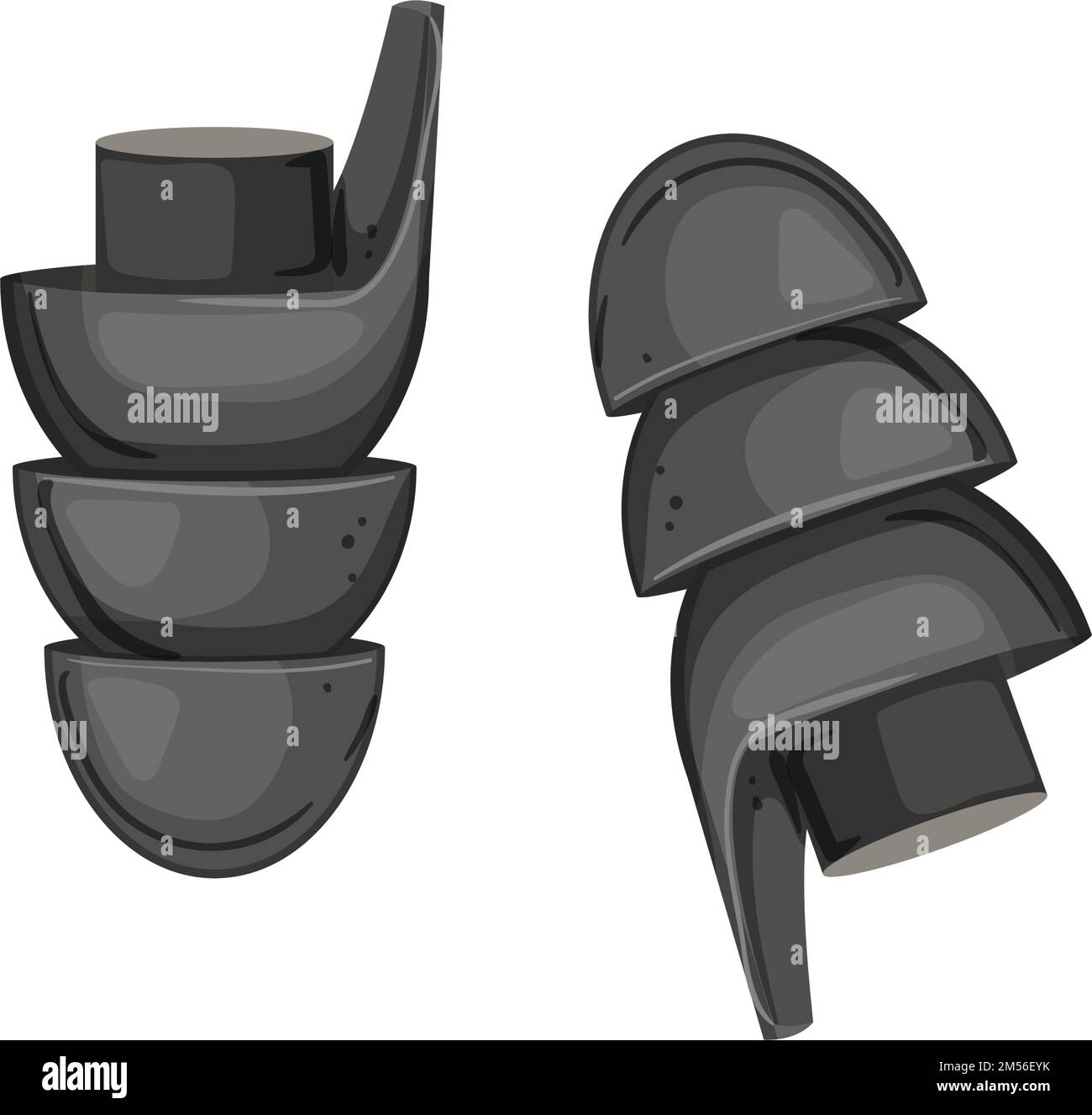 hear earplugs noise cartoon vector illustration Stock Vector Image ...