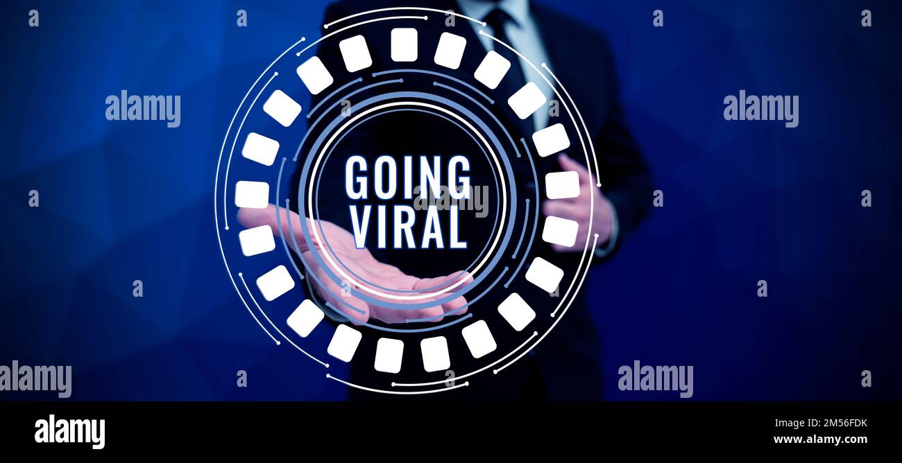Conceptual display Going Viral. Business overview image video or link ... Conceptual display Going Viral. Business overview image video or link ...