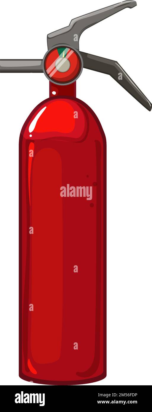 emergency fire extinguisher cartoon vector illustration Stock Vector ...