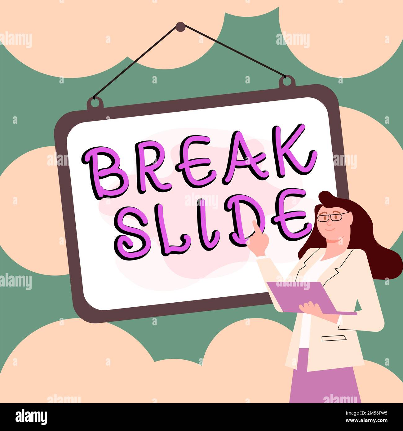 Text showing inspiration Break Slide, Business showcase a good cover ...