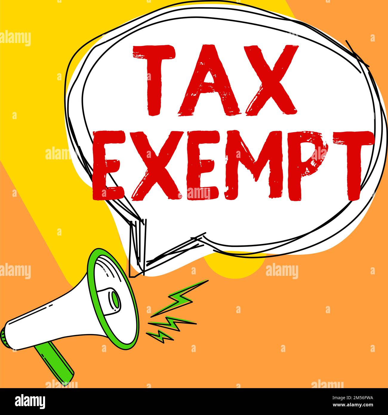 Inspiration showing sign Tax Exempt, Business idea Income or ...