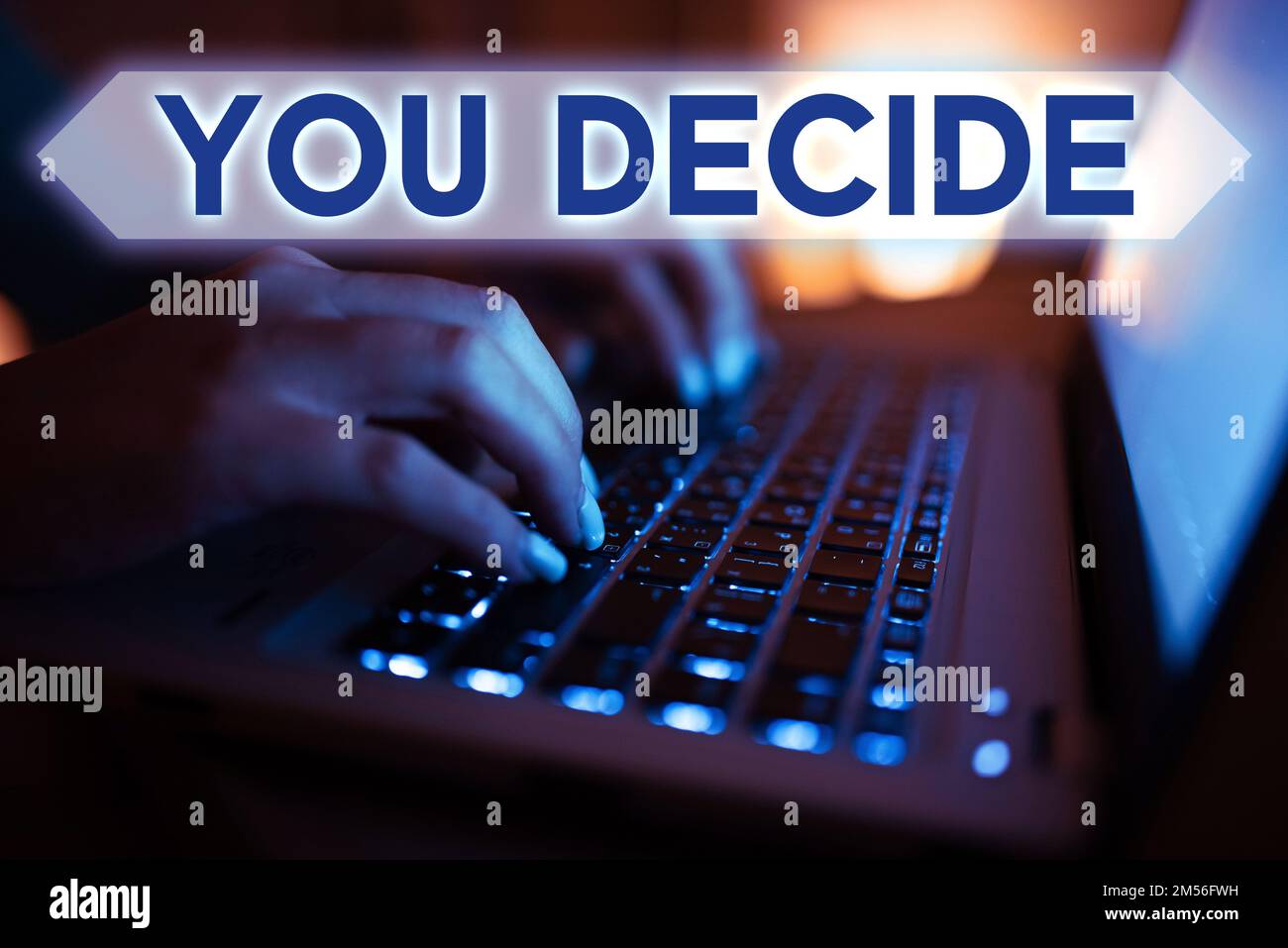 Text showing inspiration You Decide, Word Written on Be the creator of ...