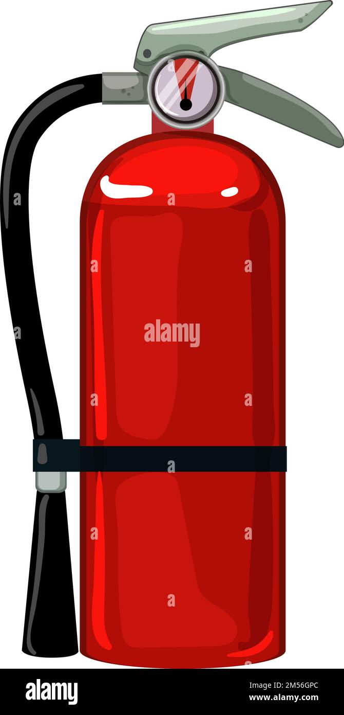 equipment fire extinguisher cartoon vector illustration Stock Vector ...