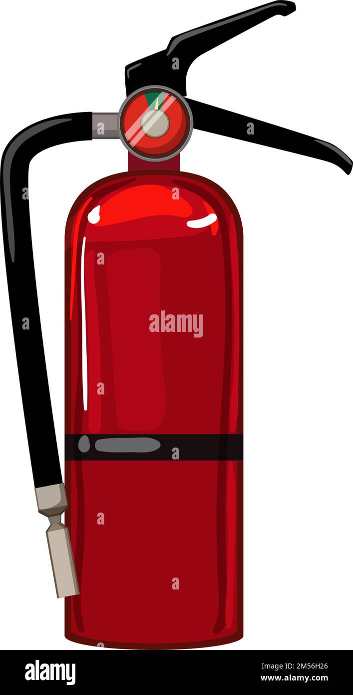 foam fire extinguisher cartoon vector illustration Stock Vector Image ...