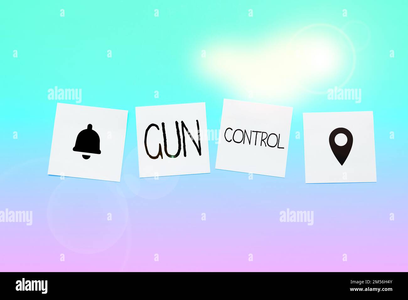 Conceptual caption Gun Control, Business showcase legal measure ...