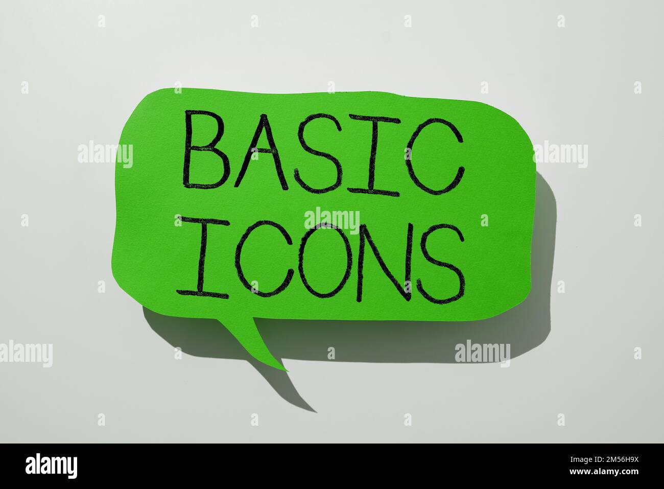 Handwriting text Basic Icons. Concept meaning pictogram or ideogram ...