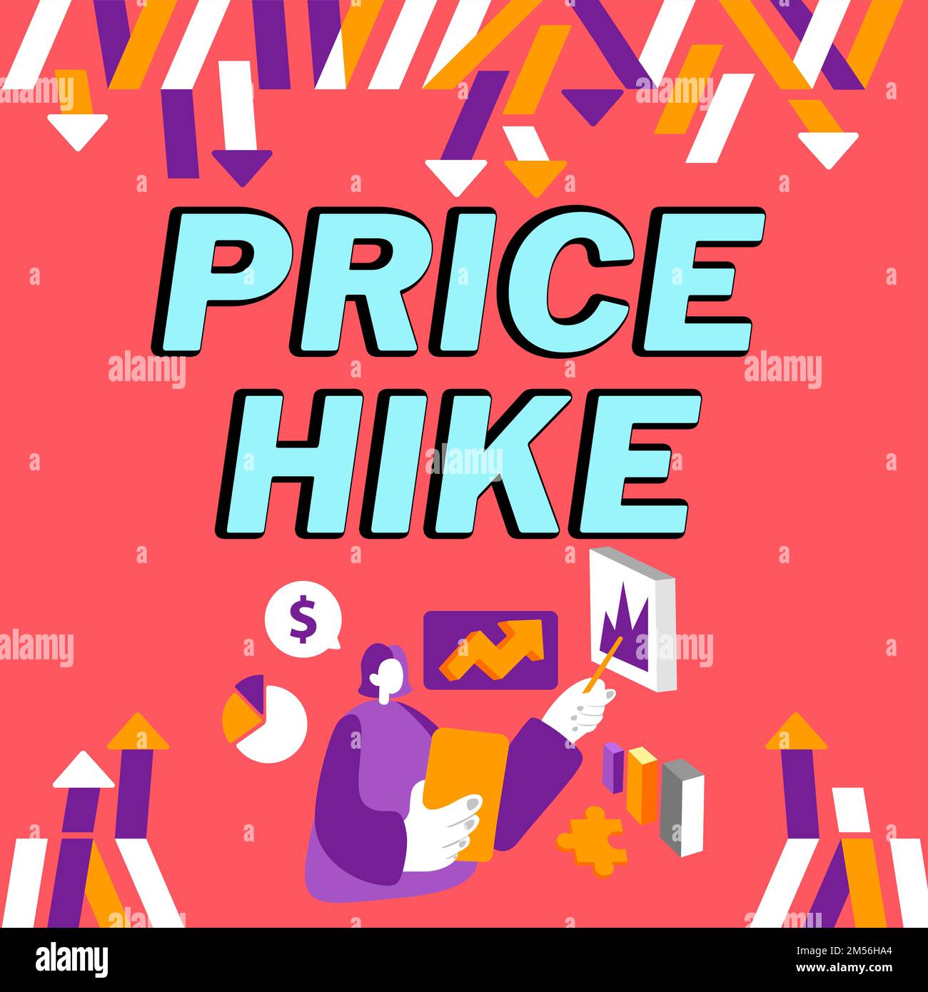Text caption presenting Price Hike. Conceptual photo sum of values that ...