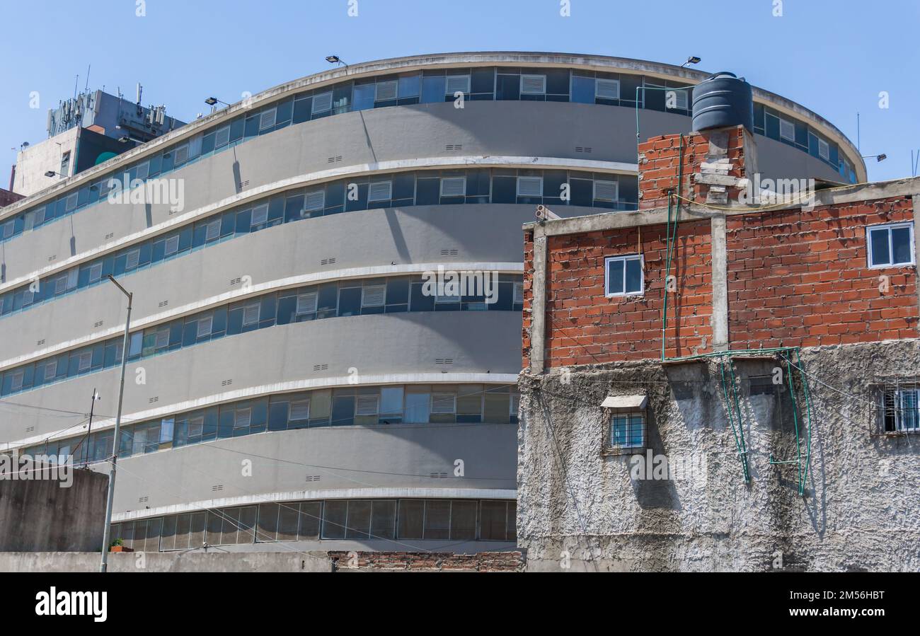 Buenos Aires, Argentina. November 22, 2019. Big curved building in ...