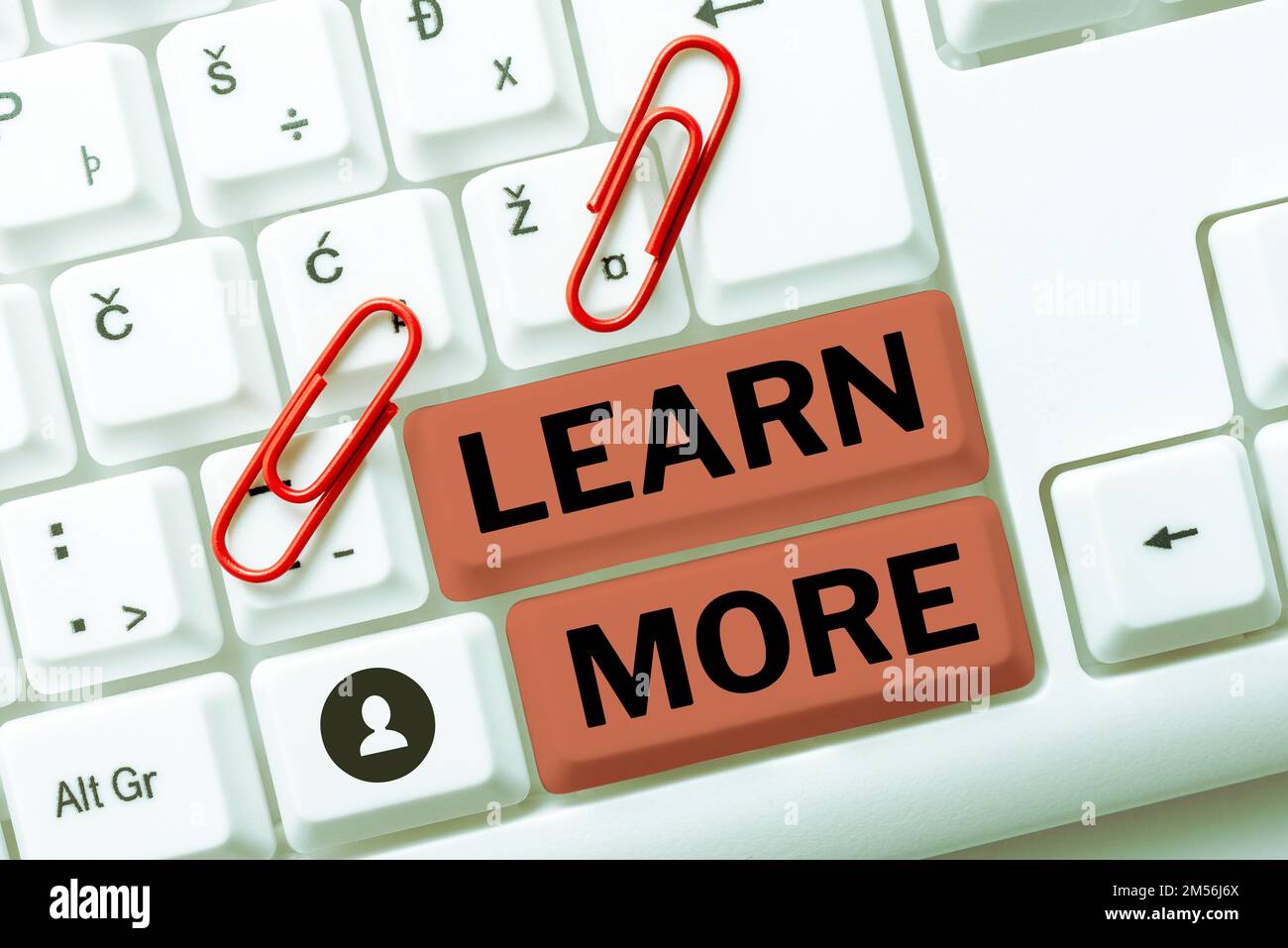 Inspiration showing sign Learn More, Internet Concept Deepen knowledge ...