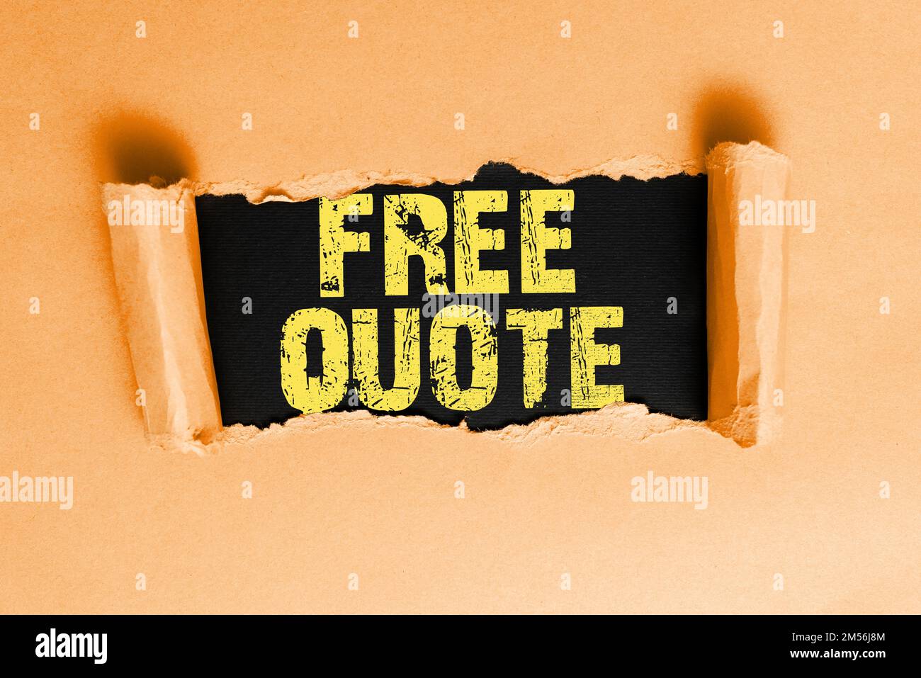 Text sign showing Free Quote. Business overview A brief phrase that is ...