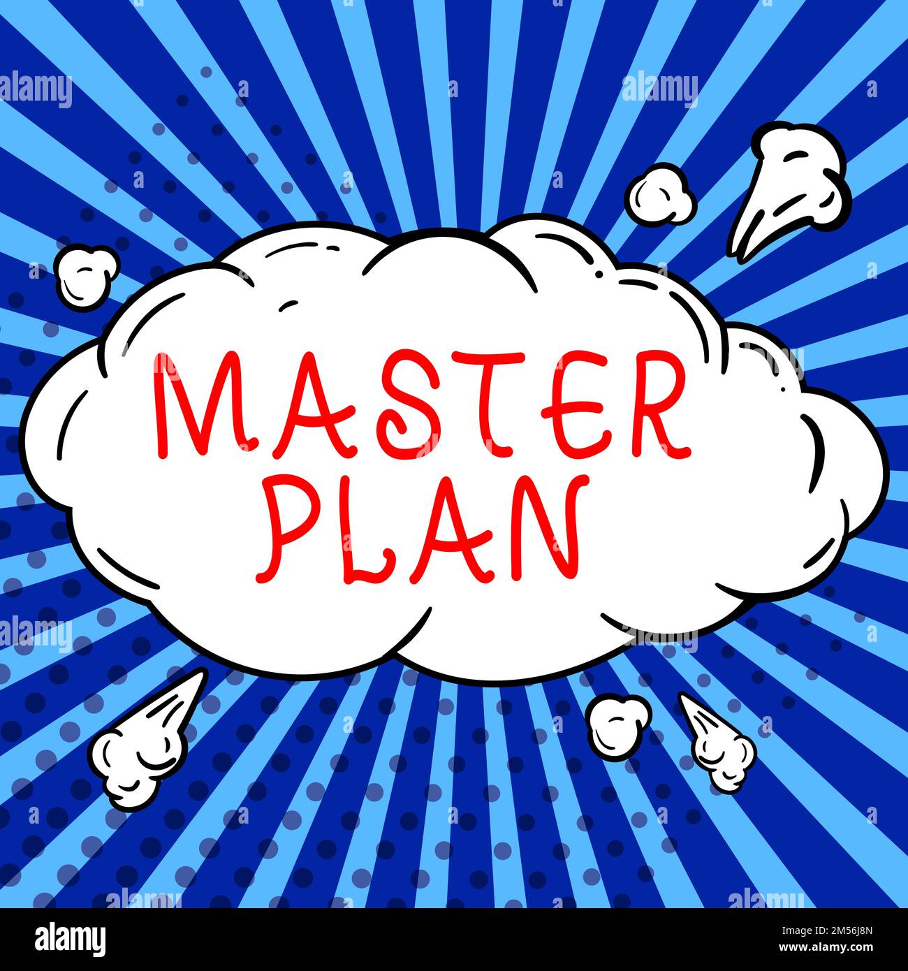 Text showing inspiration Master Plan, Concept meaning dynamic long-term ...