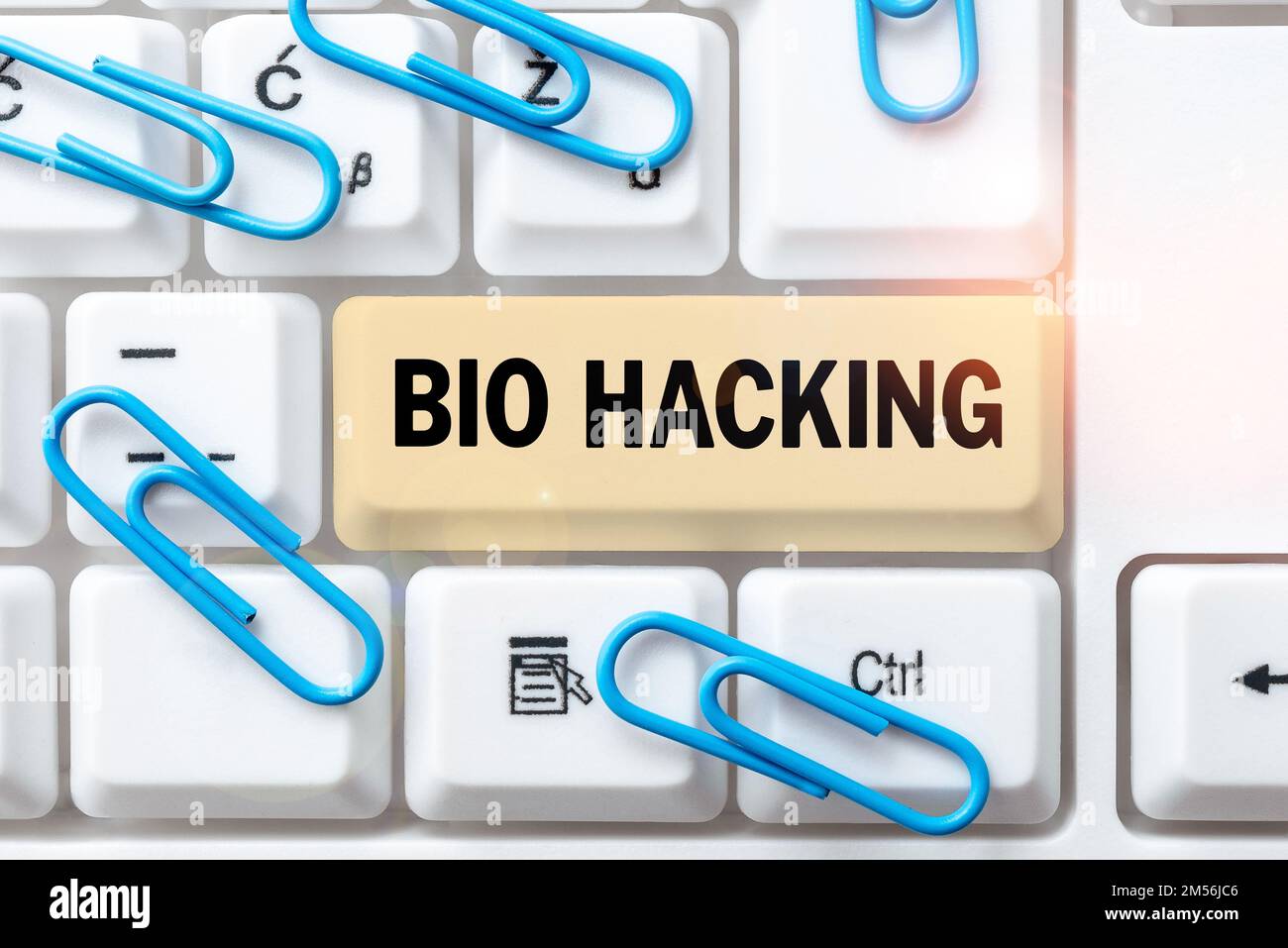 Conceptual caption Bio Hacking. Business concept exploiting genetic ...