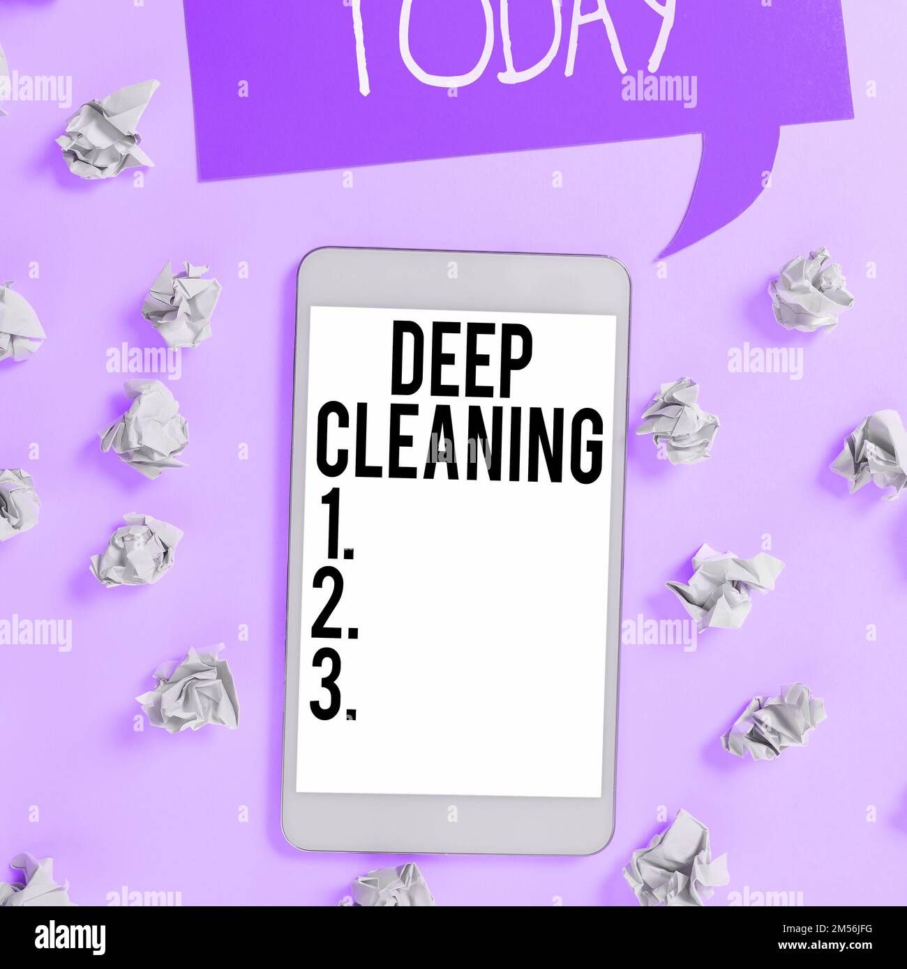 Hand writing sign Deep Cleaning, Business overview an act of thoroughly ...
