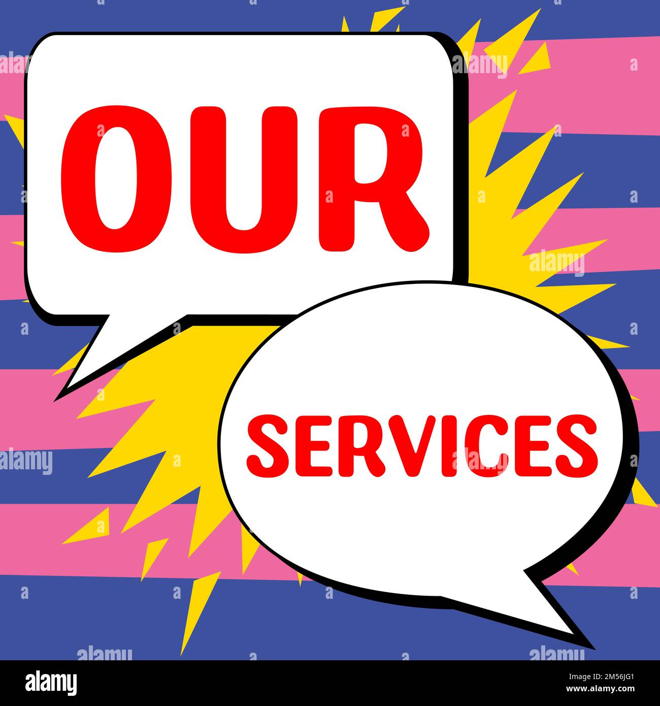 Inspiration showing sign Our Services. Business idea The occupation or ...