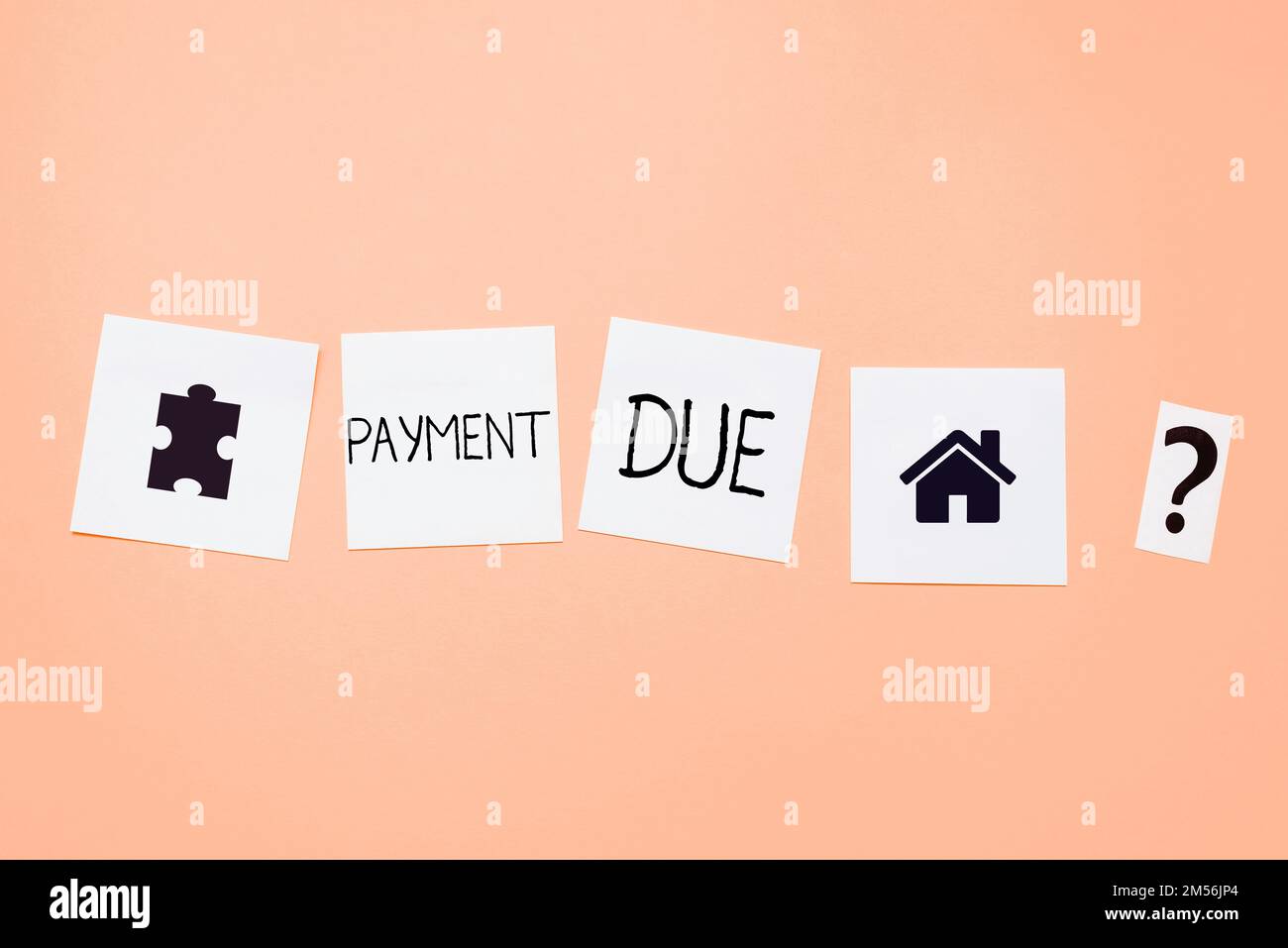 Conceptual display Payment Due. Word for The date when payment should ...