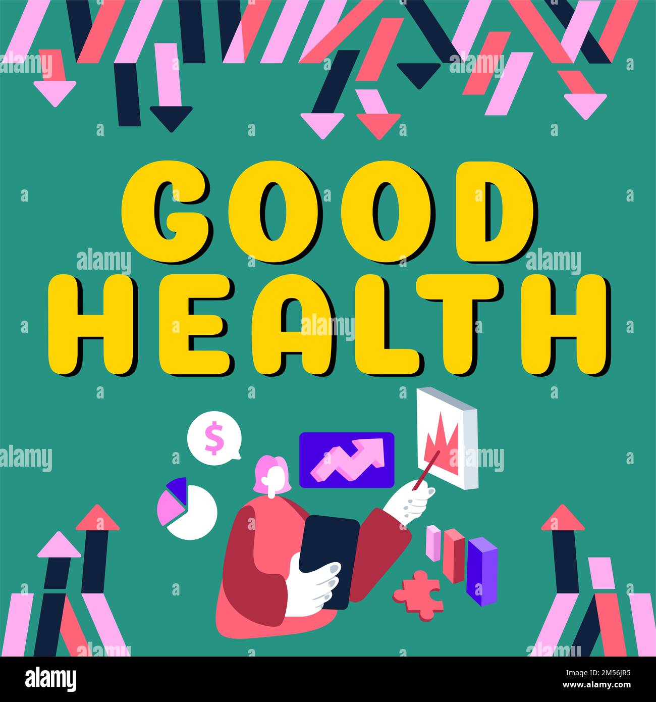 Hand writing sign Good Health, Internet Concept state of being vigorous ...